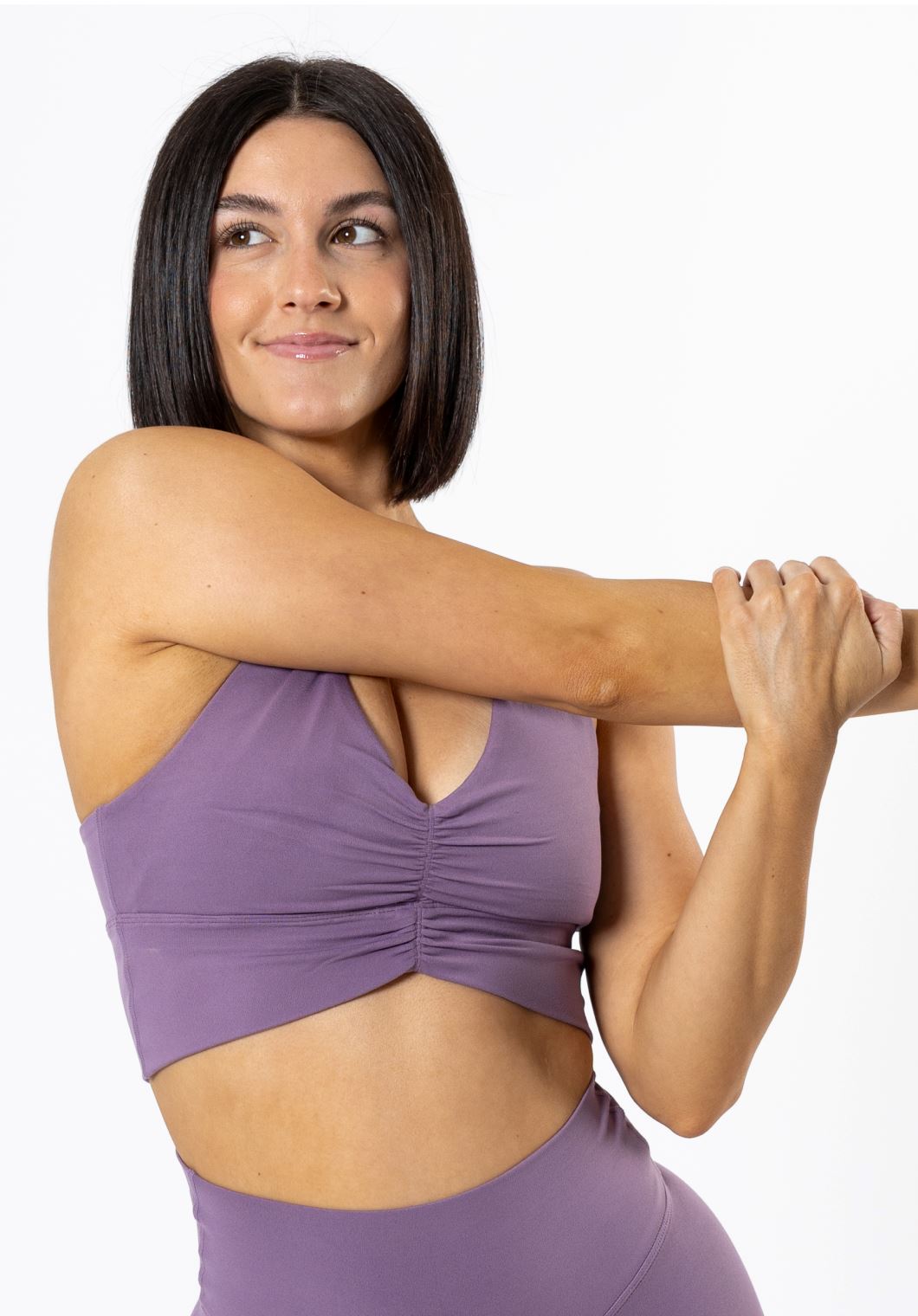 Reluna Ruched Bra Mauve - Paragon