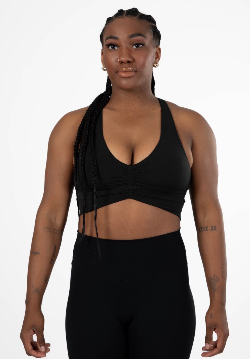 Reluna Ruched Bra Black - Paragon